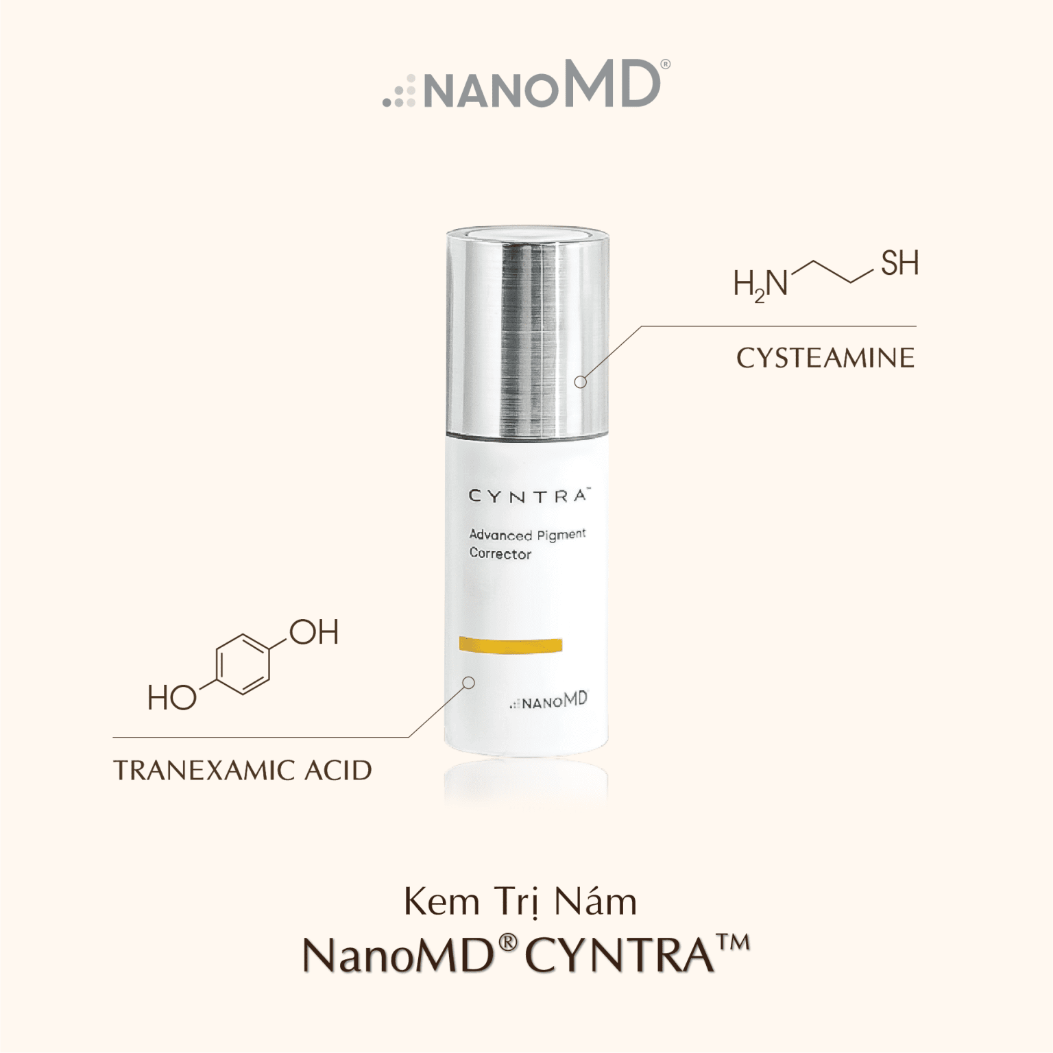 Kem trị nám NanoMD Cyntra Advanced Pigment Corrector | VIGO